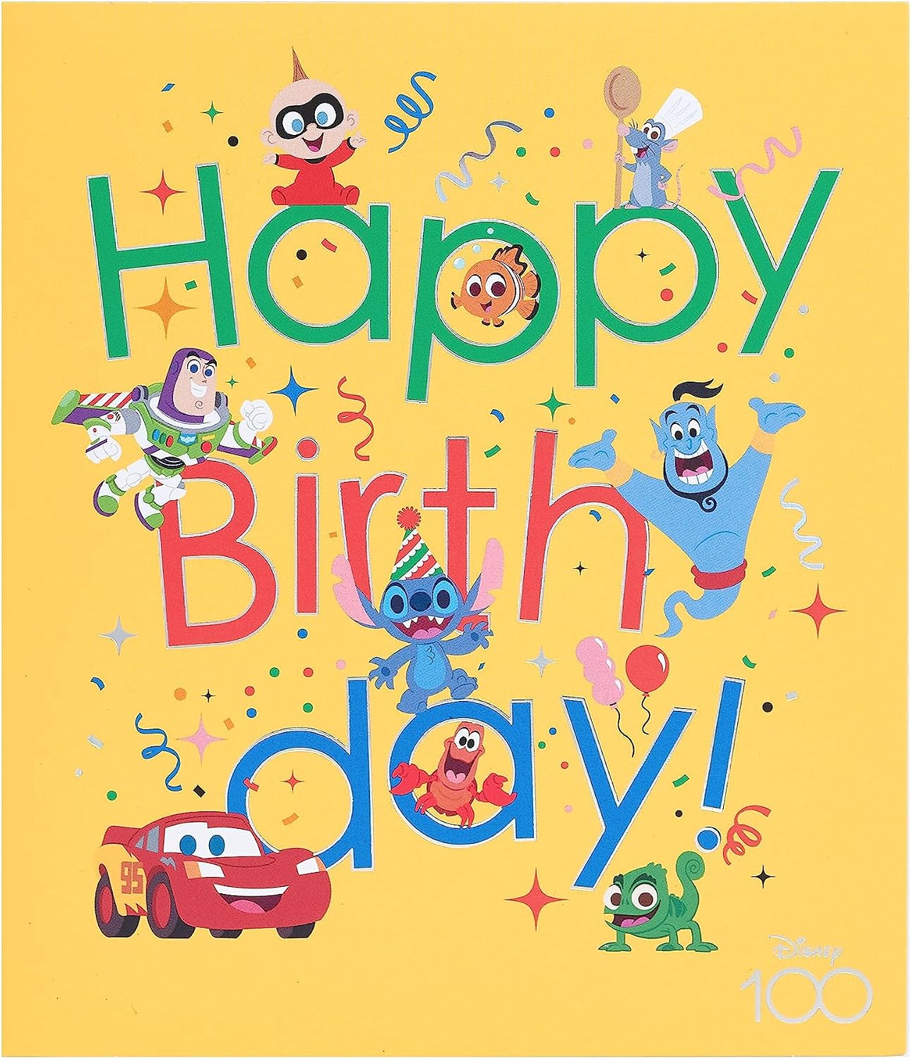UK Greetings Disney 100 Birthday Card For Him/Her/Friend With Envelope ...