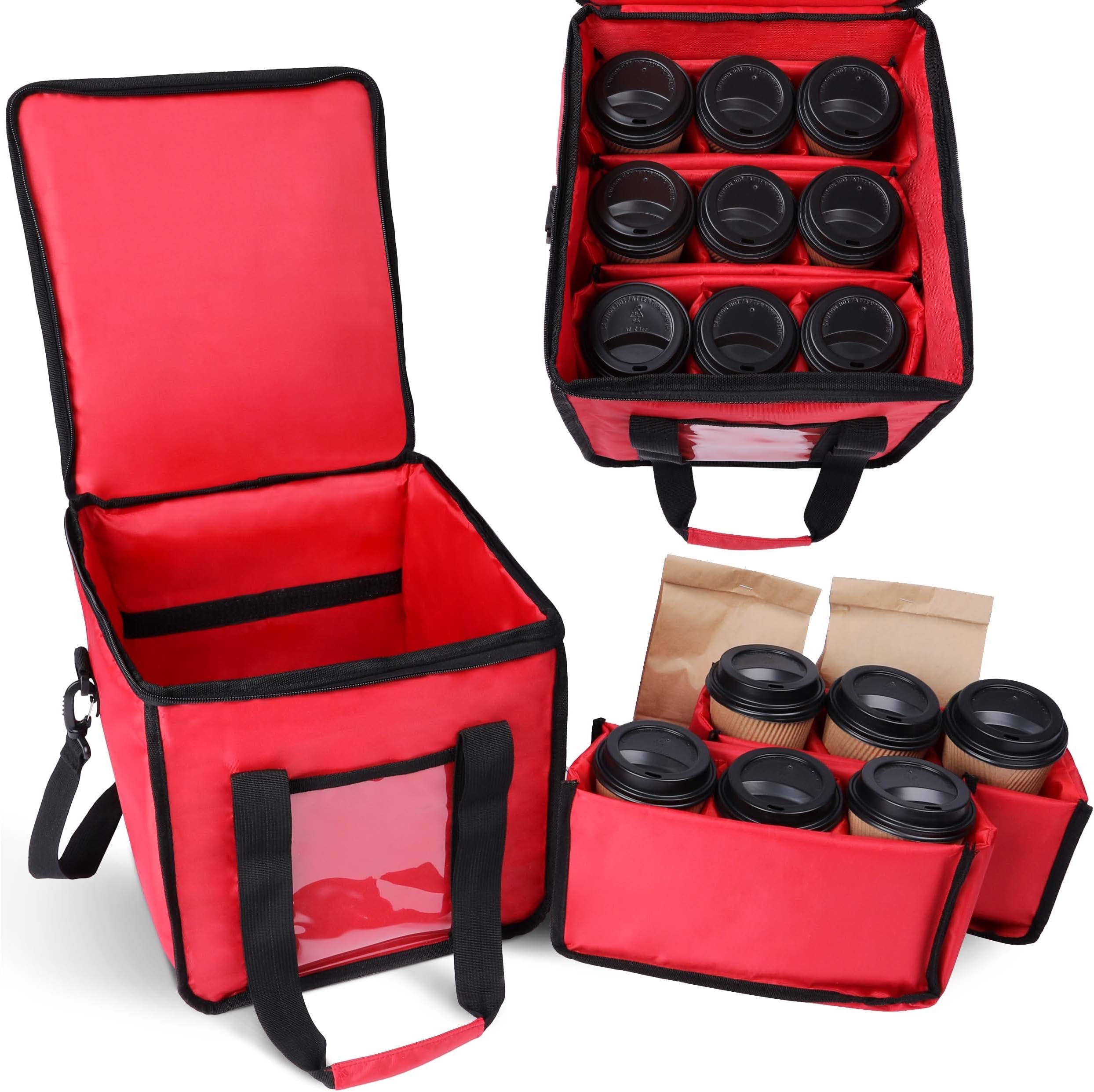 Amazon.com: Drink Carrier and Food Delivery Bag with Handle and ...