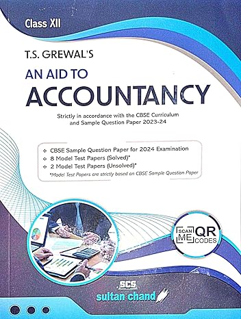 T.S. Grewal's An Aid to Accountancy - CBSE Class 12 - by T S Grewal ...