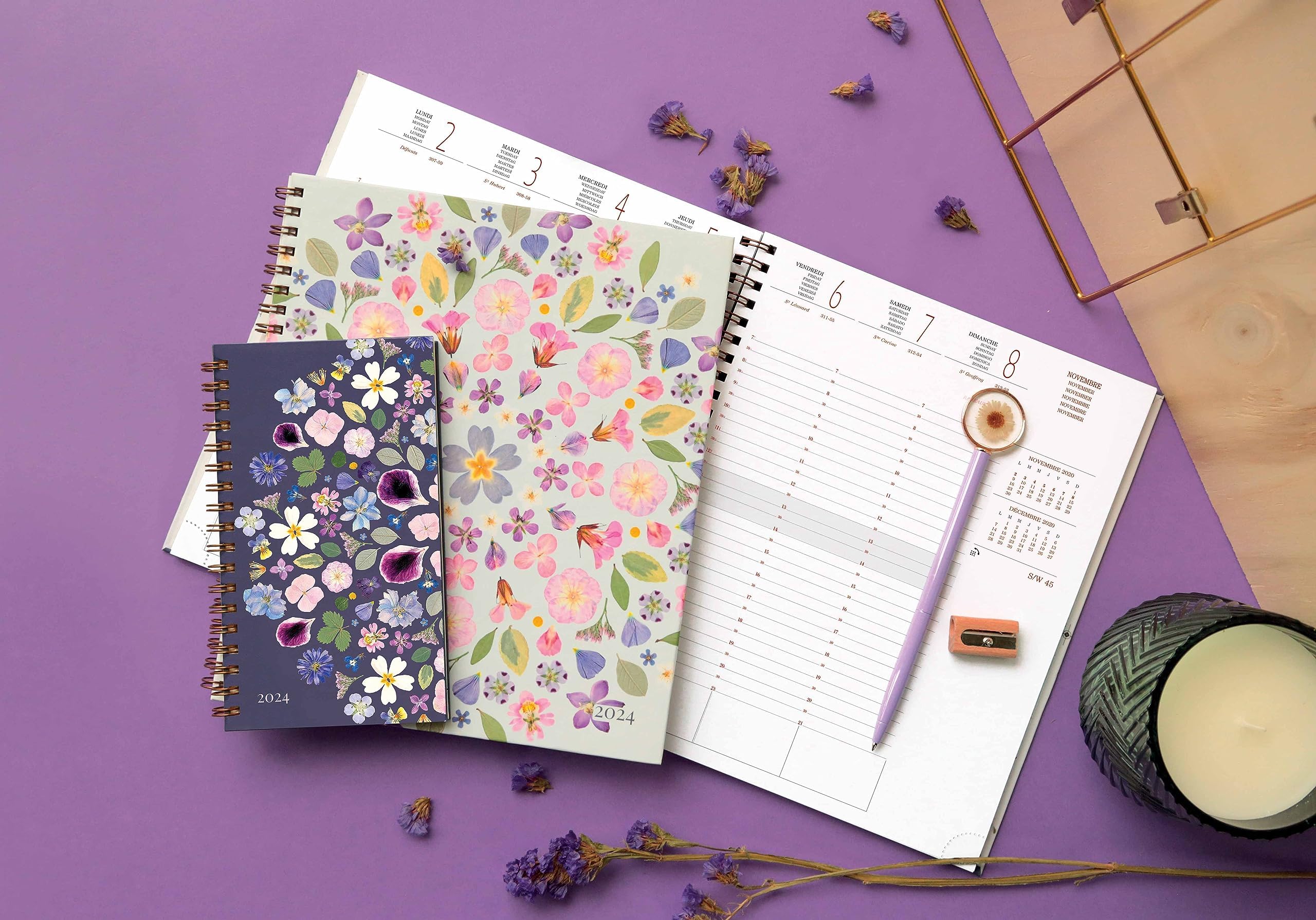 Exacompta - 2208023E - Agenda semainier de bureau Eurotime 22S spiralé ...