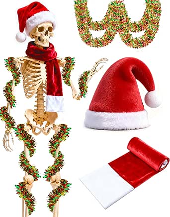 Amazon.com: Asekonc 3 Pcs 12 foot Skeleton Christmas Outfit Skeleton ...
