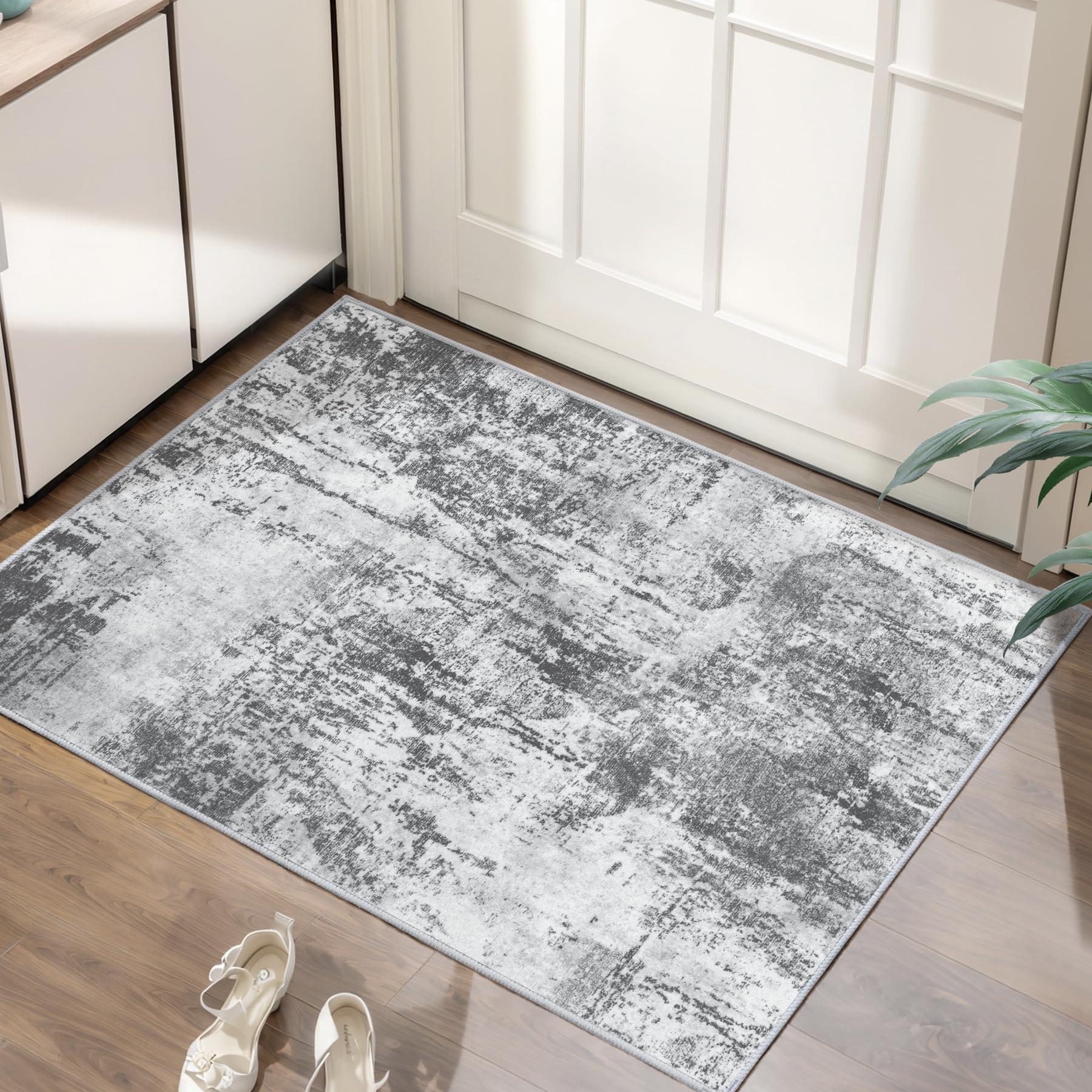 Amazon.com: Ciicool Modern Abstract Area Rug 2x3 Washable Small ...
