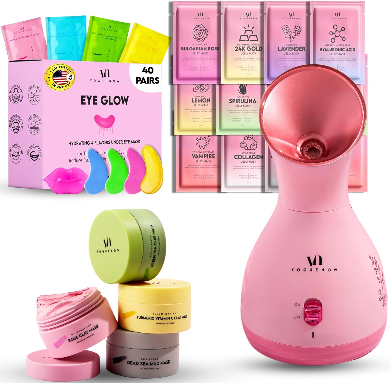 Amazon.com: Skin Rejuvenating 4-in-1 Spa Bundle - (Pack of 17) Facial ...