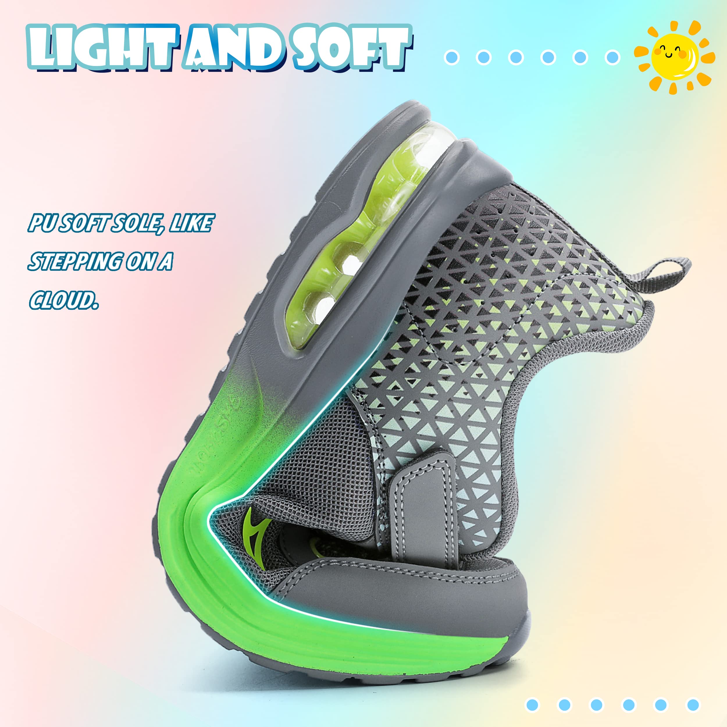ASHION Kids Sneakers for Boys Girls Cross Trainer Shoes Lightweight ...