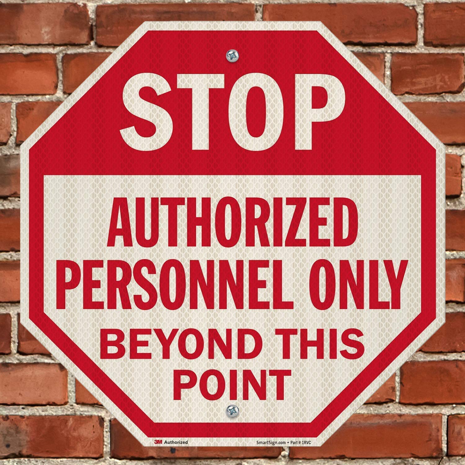 Aluminum Security Signs SmartSign Restricted Area Sign - 10x14 Inch ...