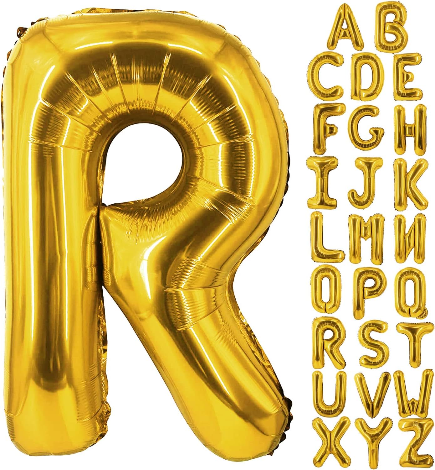 Amazon.com: Gold Letter R Balloons 40 Inch - Large Letter Balloon ...