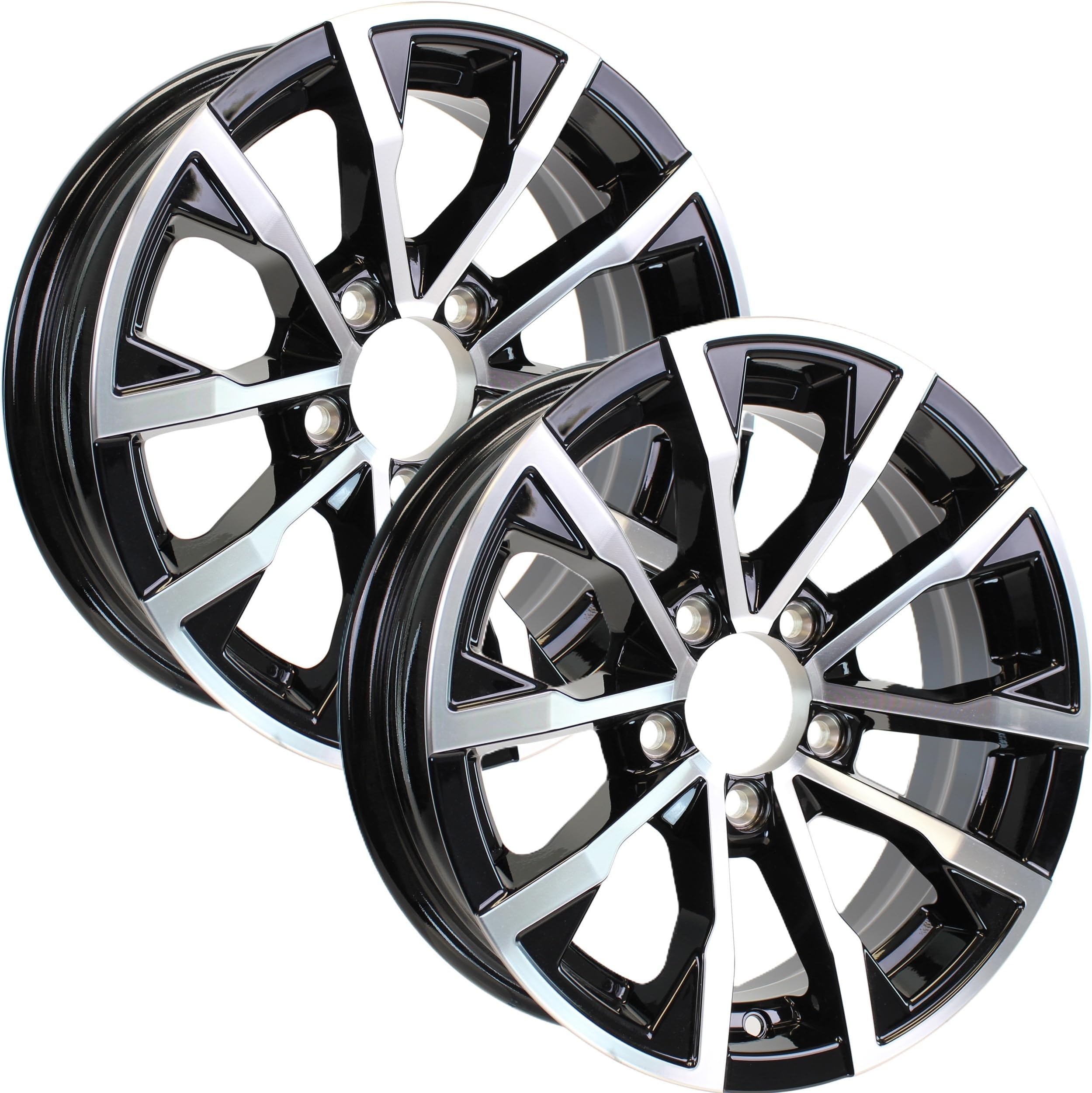 Amazon.com: eCustomrim 2-Pack Aluminum Trailer Wheels 15X5 15" 5 Lug 4. ...