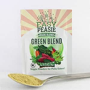 Amazon.com: EasyPeasie Veggie Powder Blends for Kids and Picky Eaters (0.35oz Green Powder ...