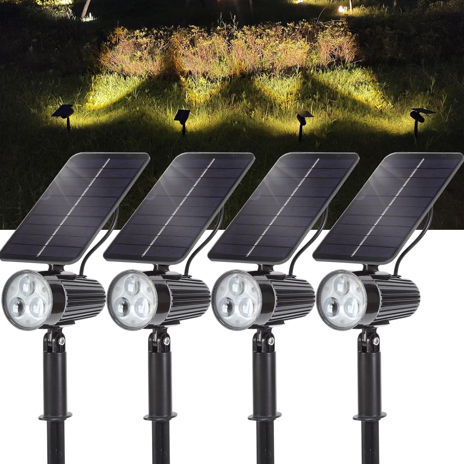 SUNLONG Solar Lights Outdoor, Solar Spot Lights Outdoor Waterproof ...