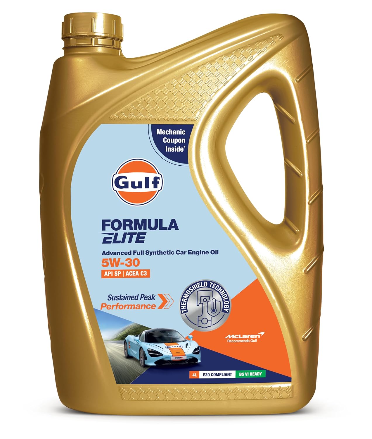 Gulf FORMULA ELITE 5W30 API SP, ACEA C3 | Mercedes Benz, BMW, Renault ...