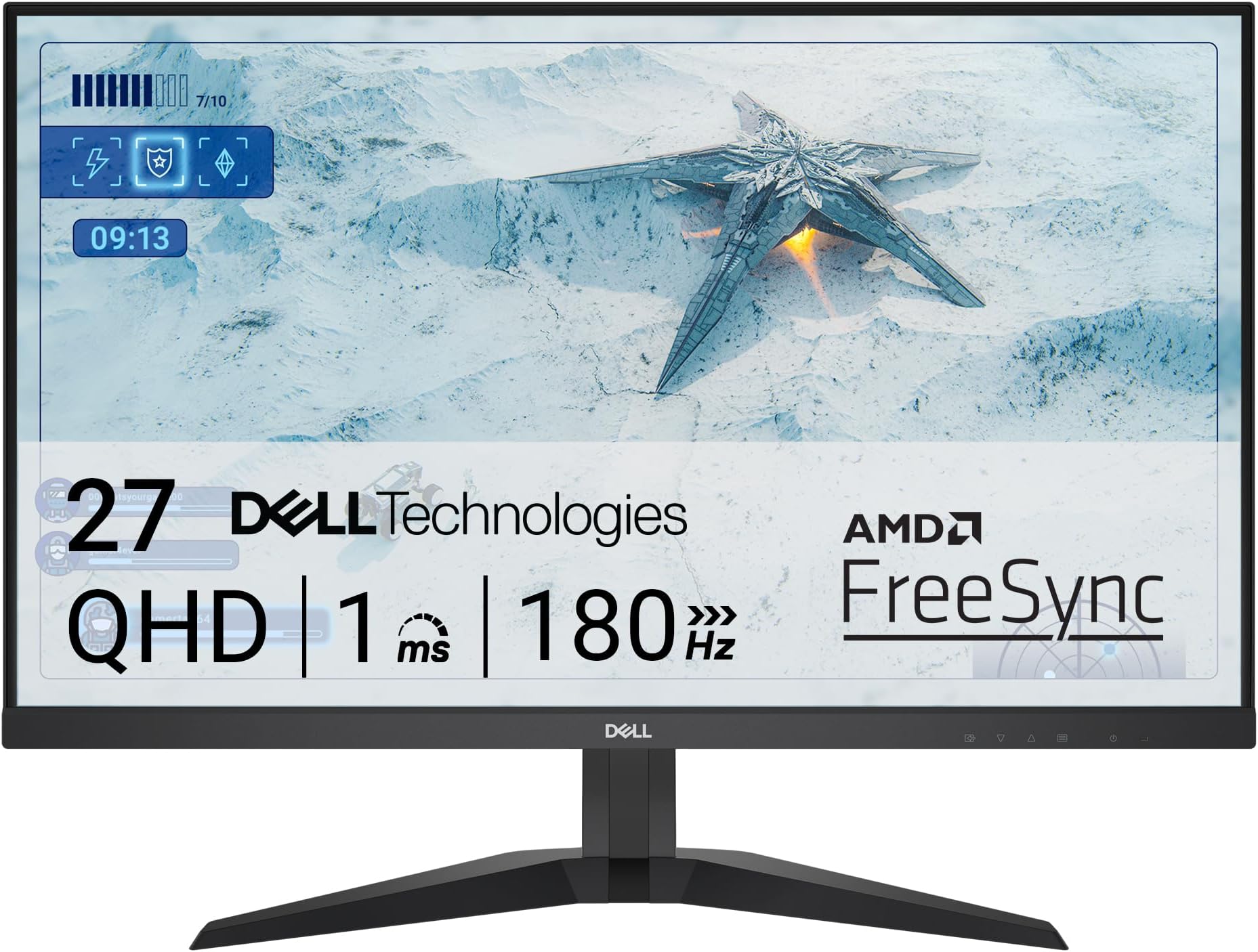 Dell G2725D 27 Inch QHD (2560x1440) Gaming Monitor, 180Hz, IPS, 1ms ...