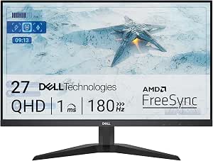 Dell G2725D 27 Inch QHD (2560x1440) Gaming Monitor, 180Hz, IPS, 1ms ...