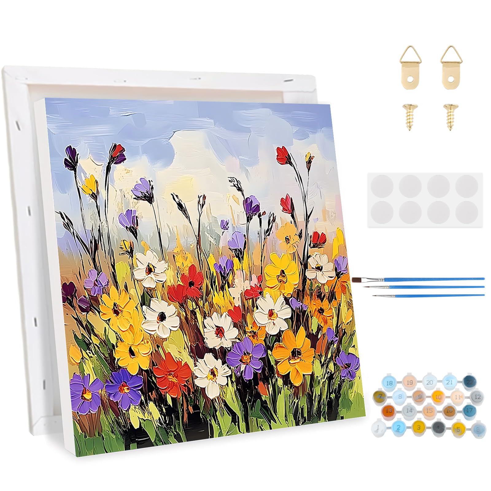 KEYIFA Paint by Numbers for Adults, Painting by Number Canvas Kits with ...