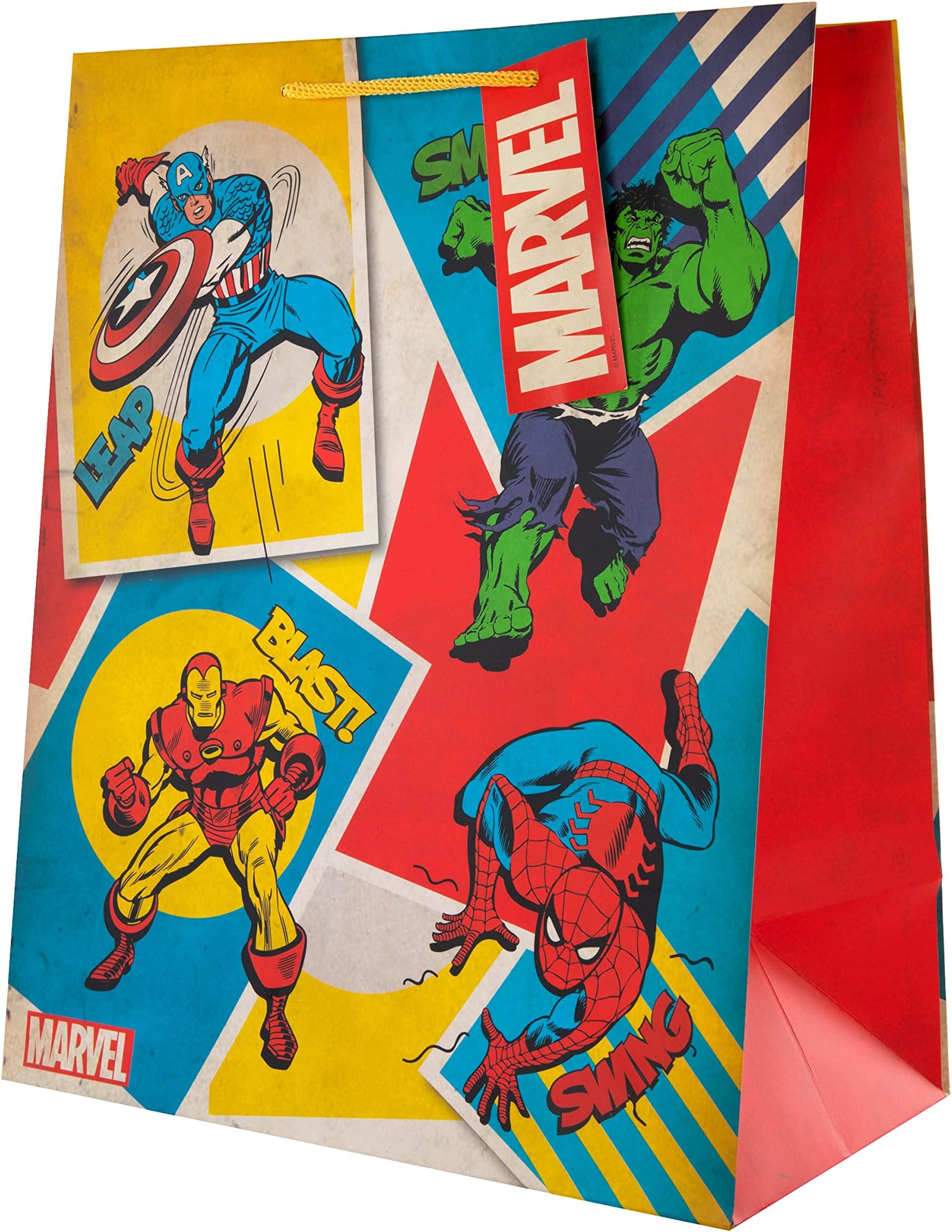 Hallmark Large Multi-Occasion Gift Bag - Fun Marvel Avengers Design ...