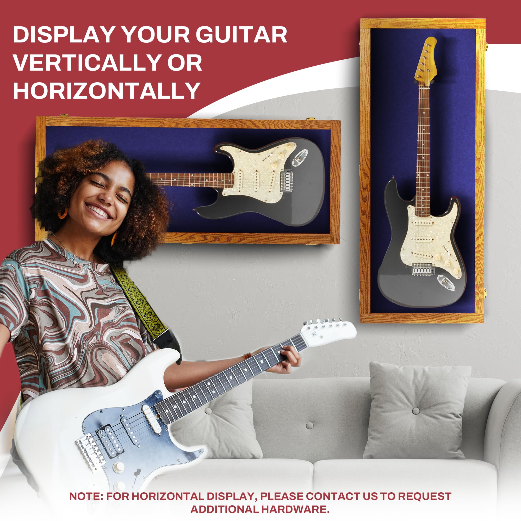 Snapklik.com : Electric Guitar Display Case - Acrylic Guitar Display ...