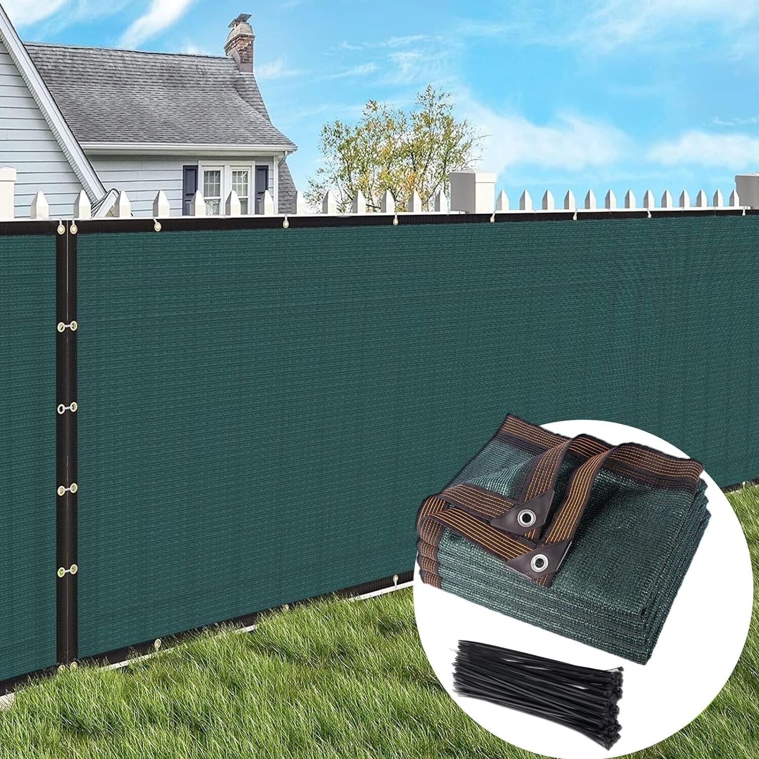 Gekufa Privacy Netting 1.8mx10m Garden Screening Fence Screening 90% ...