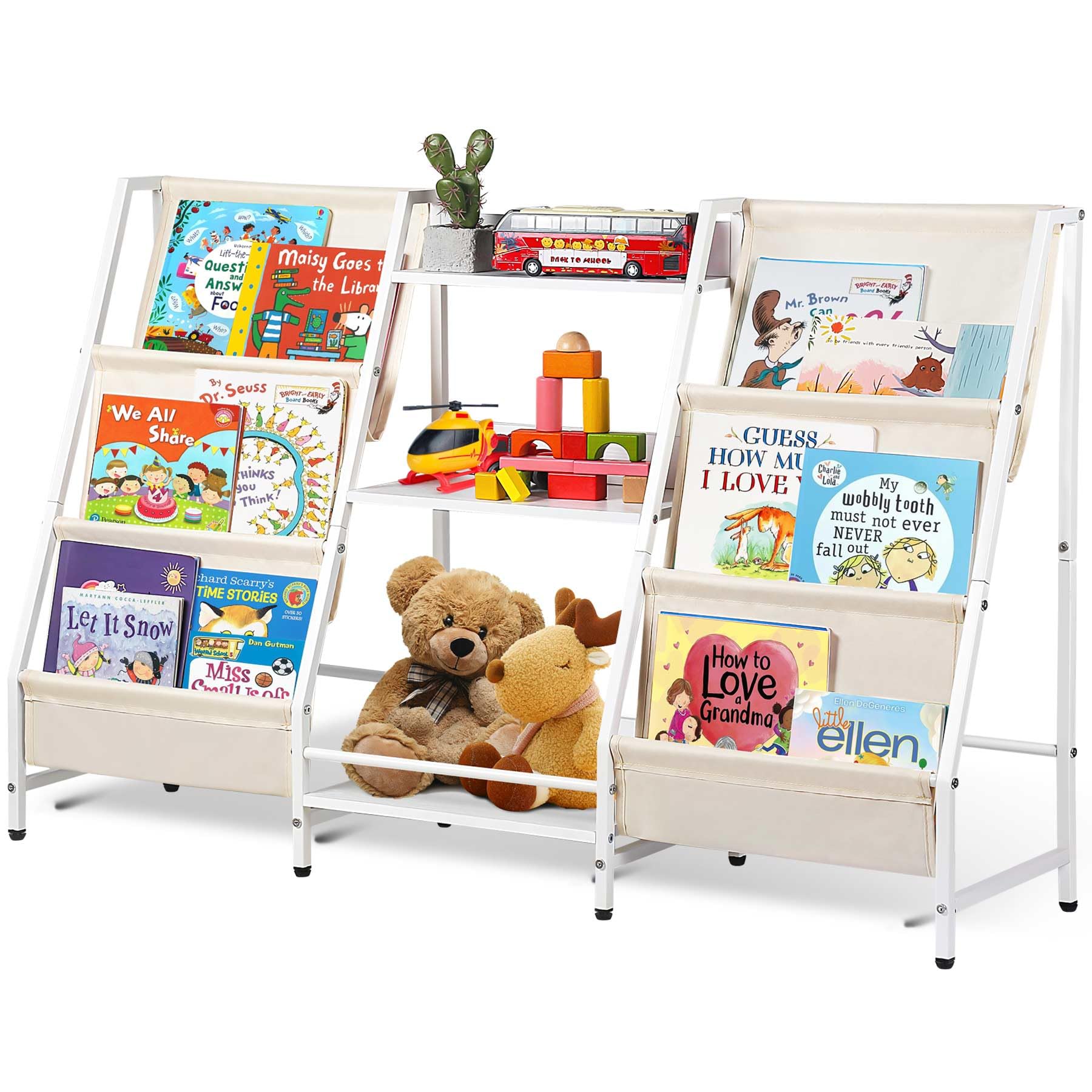 Amazon.com: Kids Bookshelf for Kids Room, Toddler Bookcase with Storage ...