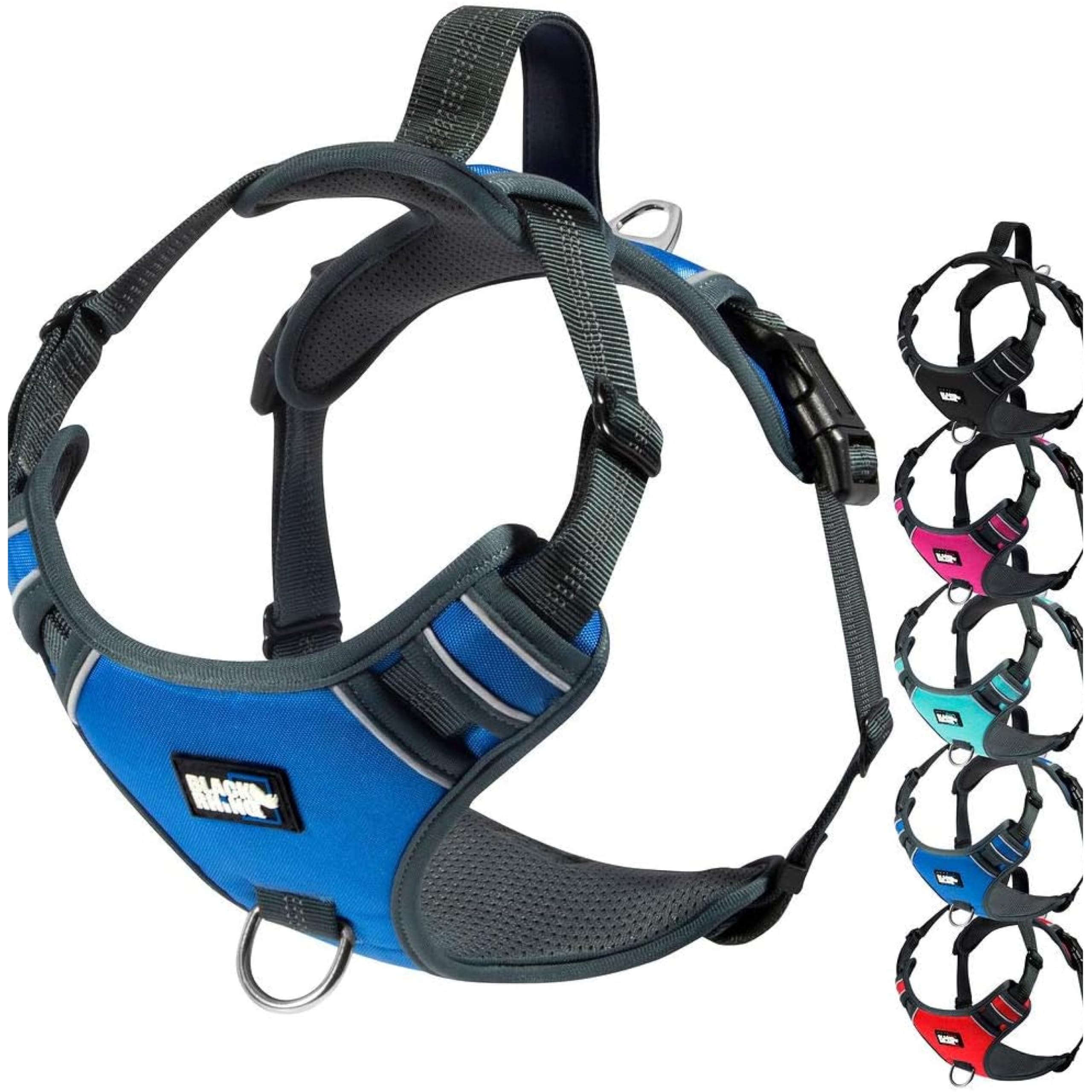 Black Rhino - Comfort Dog Harness with Mesh Padded Vest for Small ...