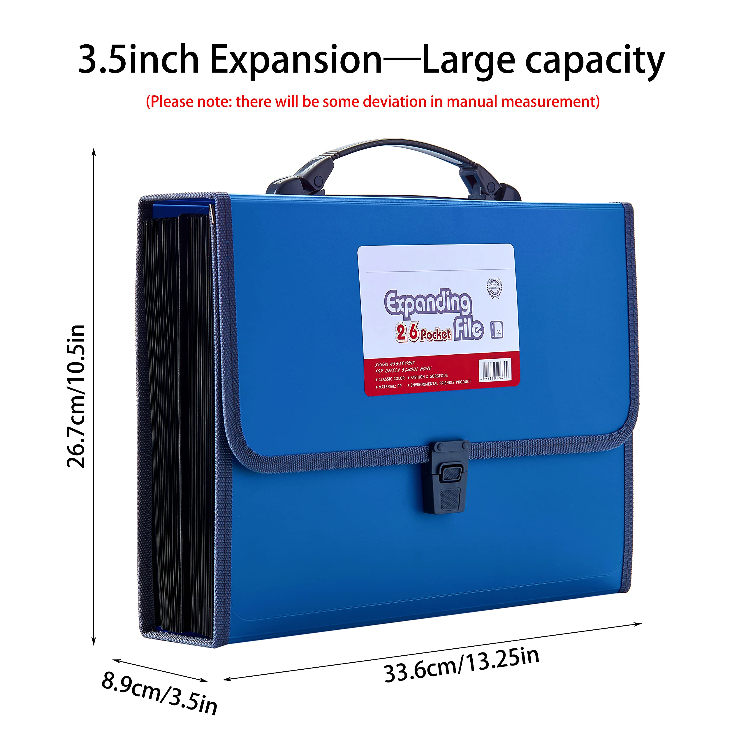 Snapklik.com : FANWU 26 Pockets Expanding File Accordion Folder