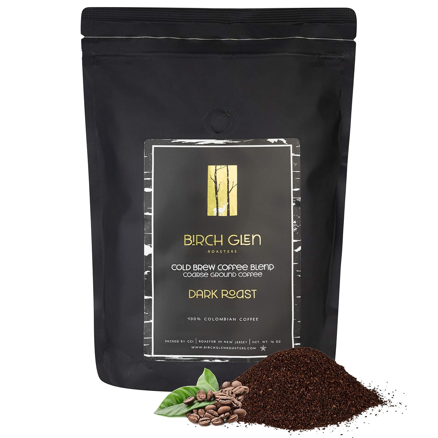 Amazon.com : 1 lb Dark Roast Cold Brew Coffee Blend, Coarse Ground ...