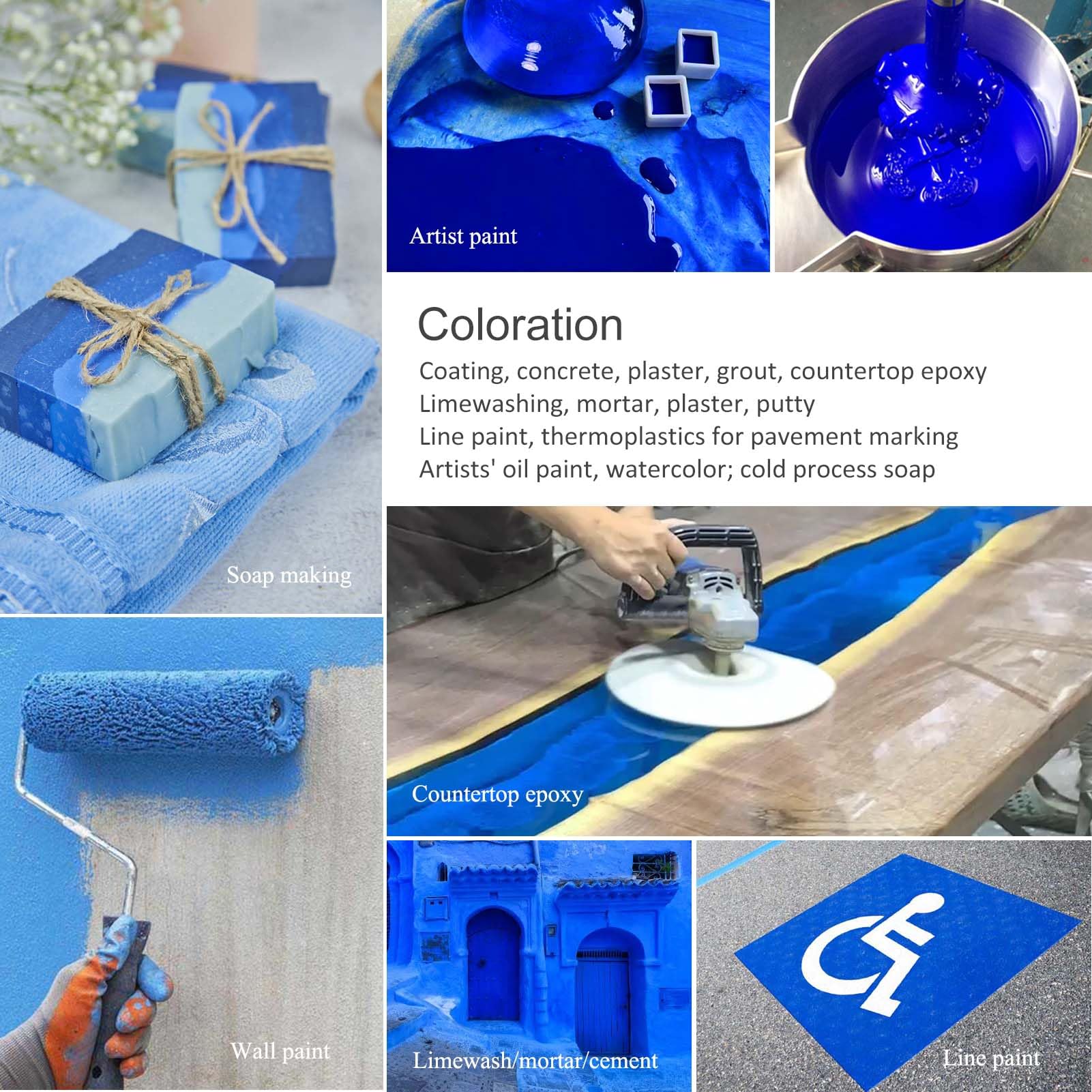 Snapklik.com : Ultramarine Blue Dry Pigment Oxide Powder Pb29, Greenish ...