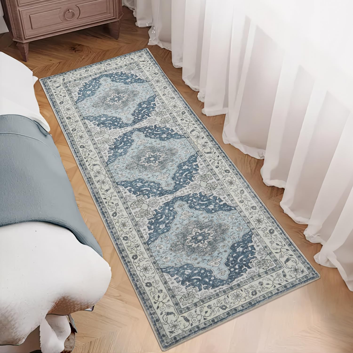 Amazon.com: Topllen Runner Rug - 2'x6' Boho Washable Kitchen Rug, Non ...