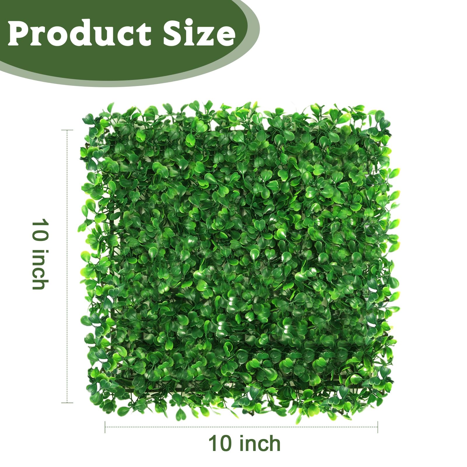Snapklik.com : Auihiay Grass Wall Panels, 16 Pack Boxwood Wall Panels