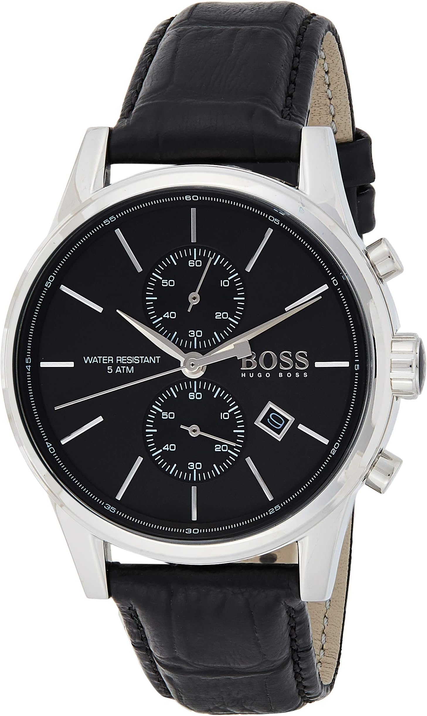 BOSS Hugo Herren-Armbanduhr Jet Chronograph Quarz Leder 1513279 ...