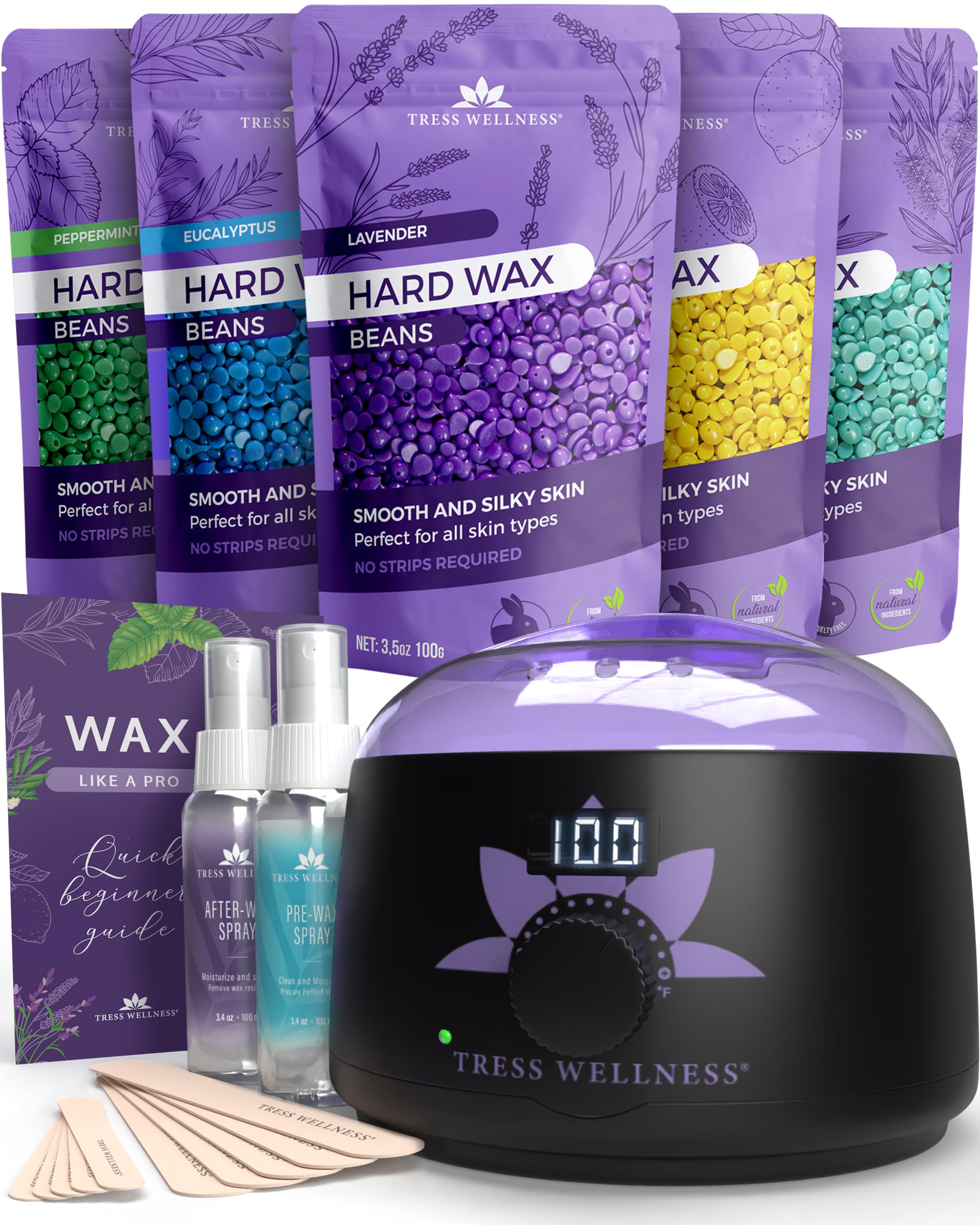 Buy Tress Waxing Kit for Brazilian Wax - Easy to Use - For Sensitive ...