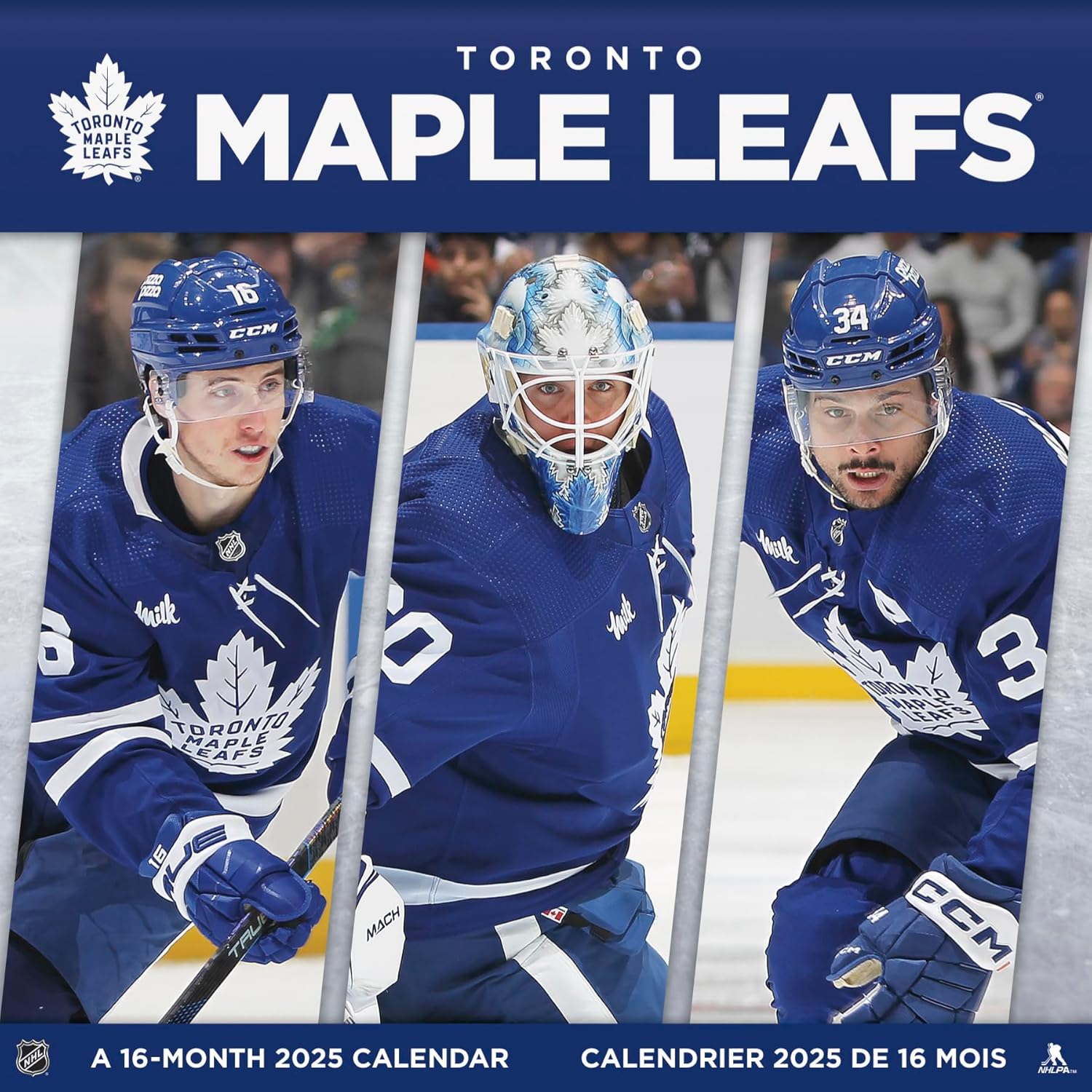 2025 NHL Toronto Maple Leafs Wall Calendar (Bilingual French)