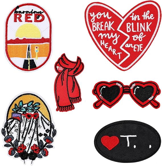 Amazon.com: GIURKUU 6 Pcs Singer Embroidered Patches, Iron on Sew on ...