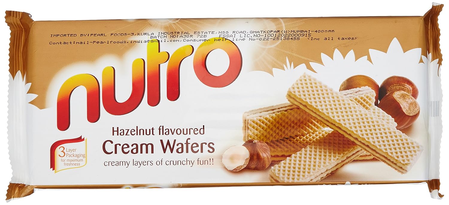 Nutro Hazelnuts Wafer Cream Biscuits, 150g : Amazon.in: Grocery ...