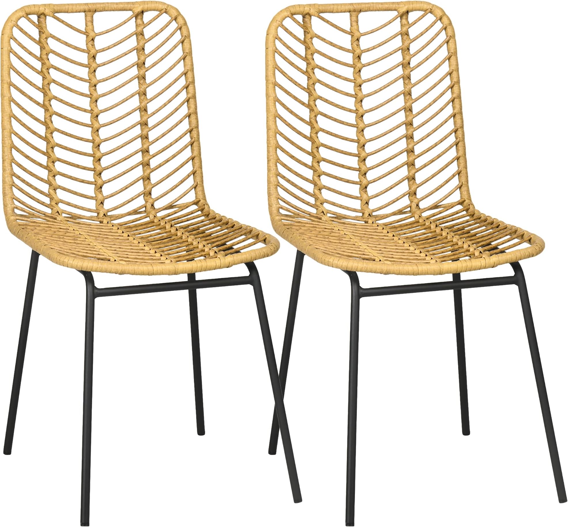 [en.casa] Lot de 2 Chaises de Salle à Manger Cuisine Design Siège ...