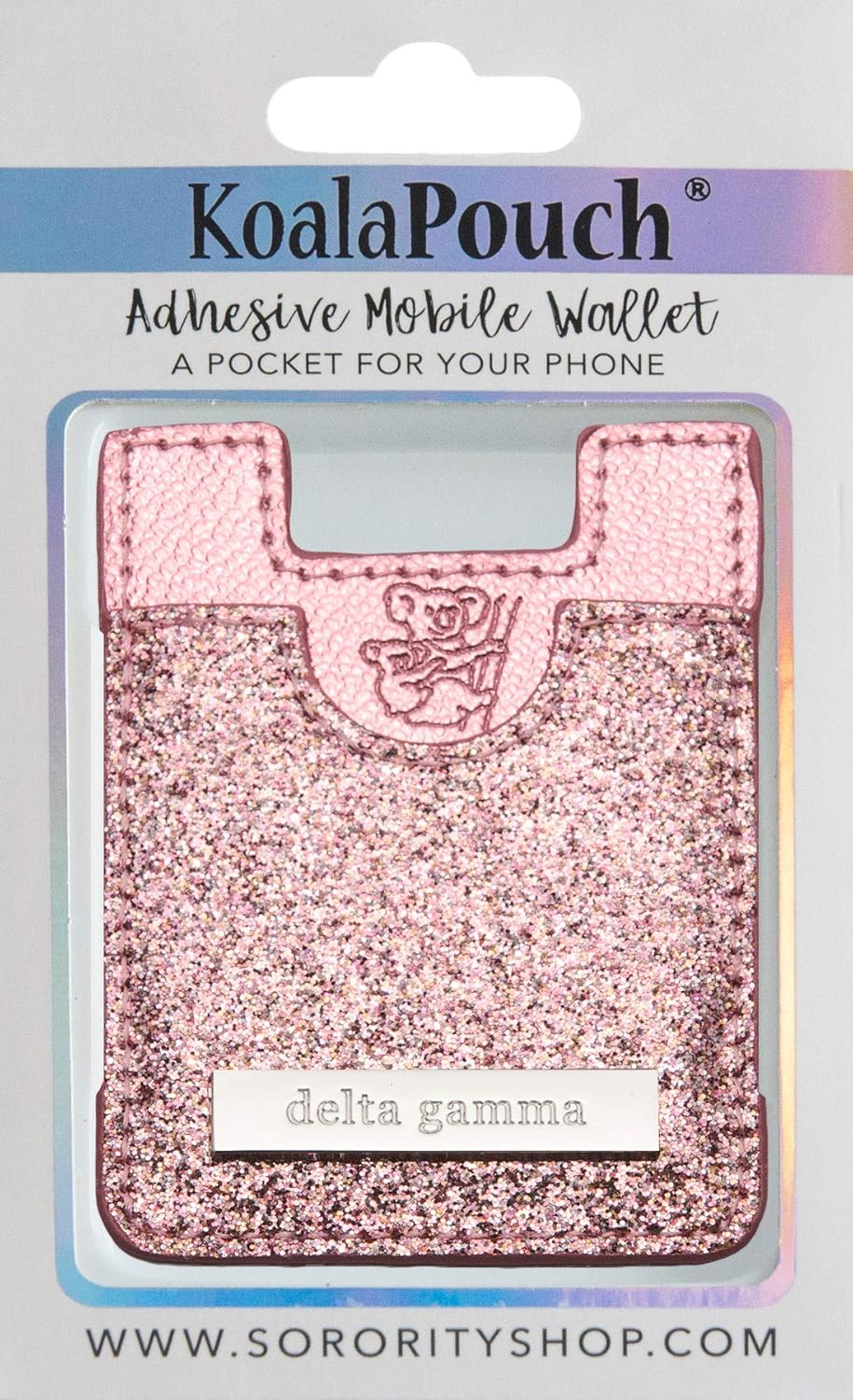 Amazon.com: Sorority Shop Delta Gamma - Glitter Koala Pouch (Pink ...