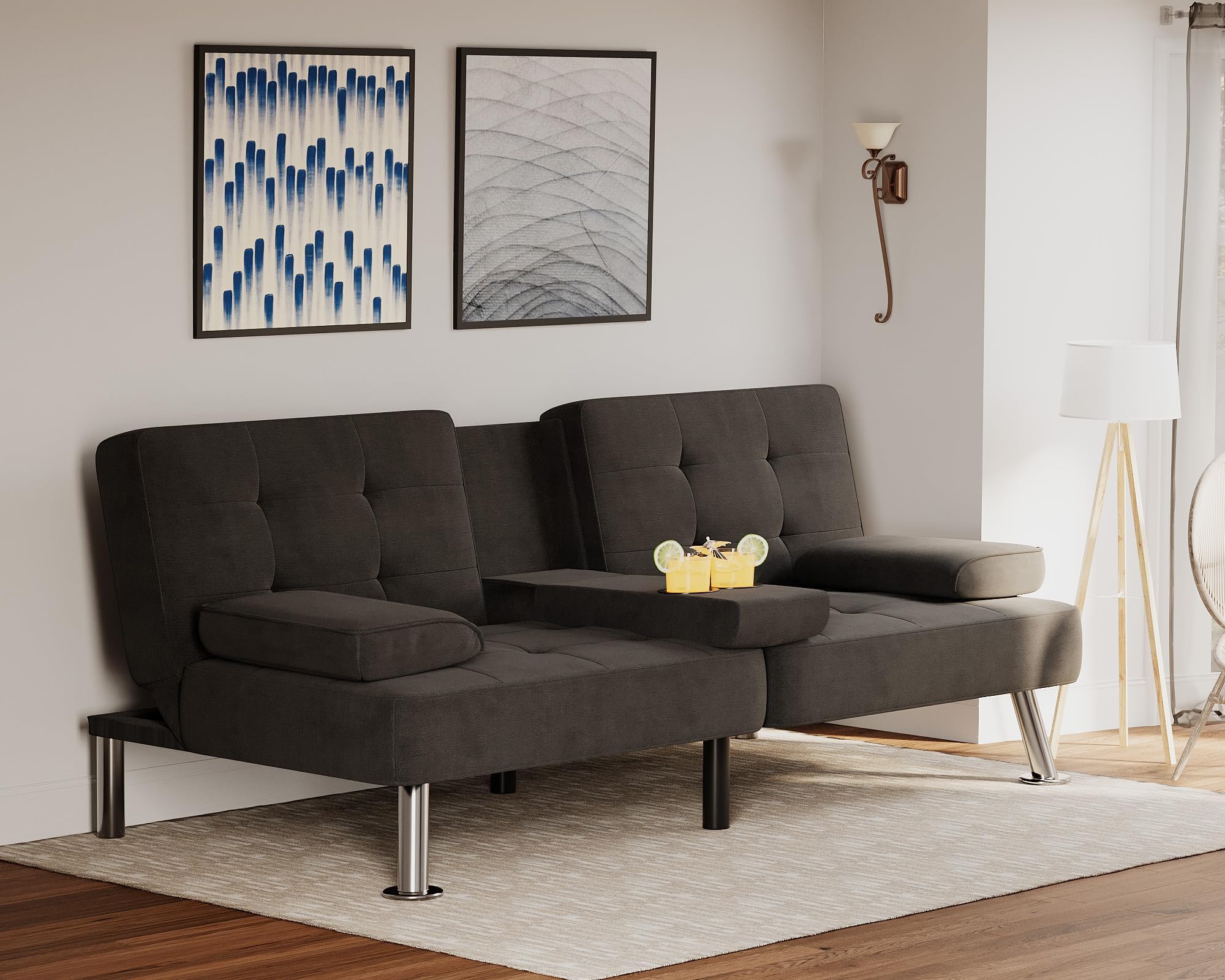 SIMILAR *** Flamaker Futon Sofa Bed Modern Folding Futon Set Linen ...