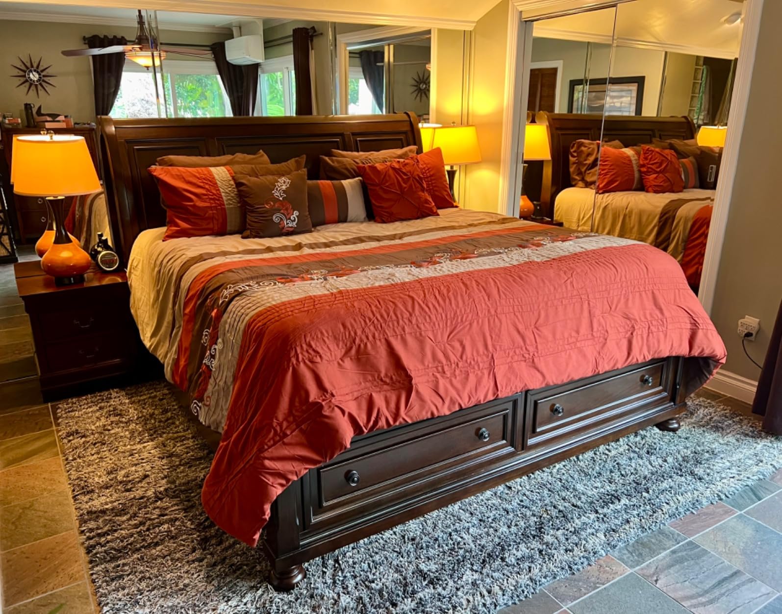 $15/mo - Finance Chezmoi Collection Napa 7-Piece Luxury Leaves Scroll ...