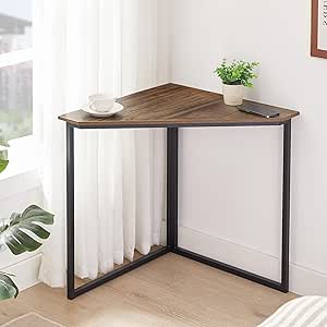 Amazon.com: VECELO Desk, Corner Tables for Living Room for Small Space ...