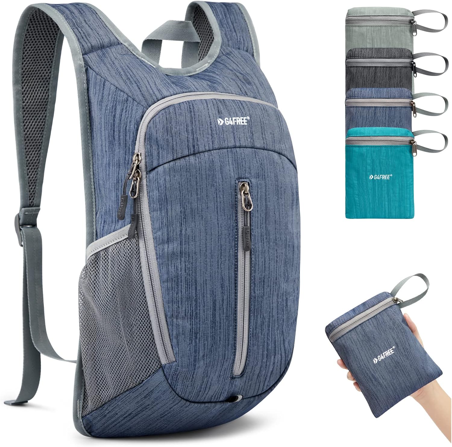 G4Free 10L Faltbarer Leichter Wanderrucksack Kleiner Rucksack Damen ...