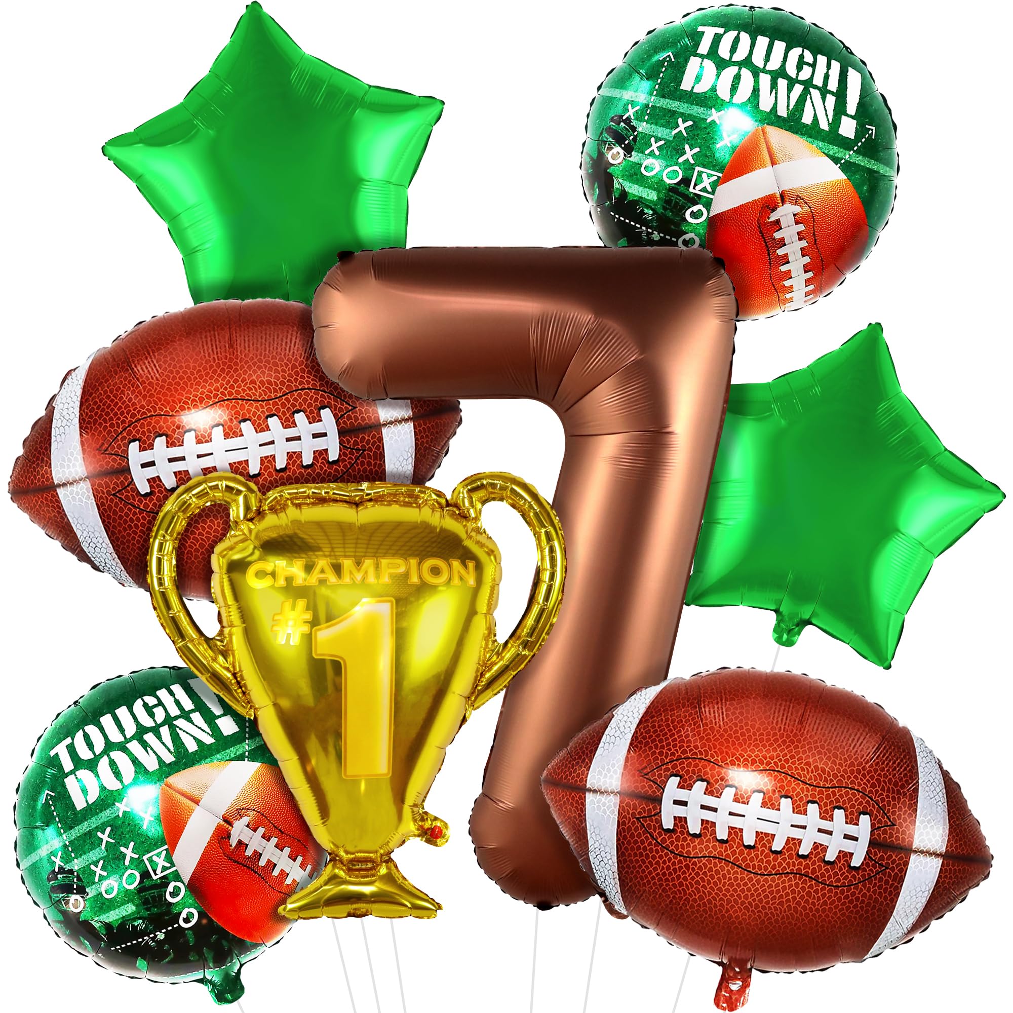 Snapklik.com : Football 7th Birthday Party Decorations - 8 Pieces, 7 ...
