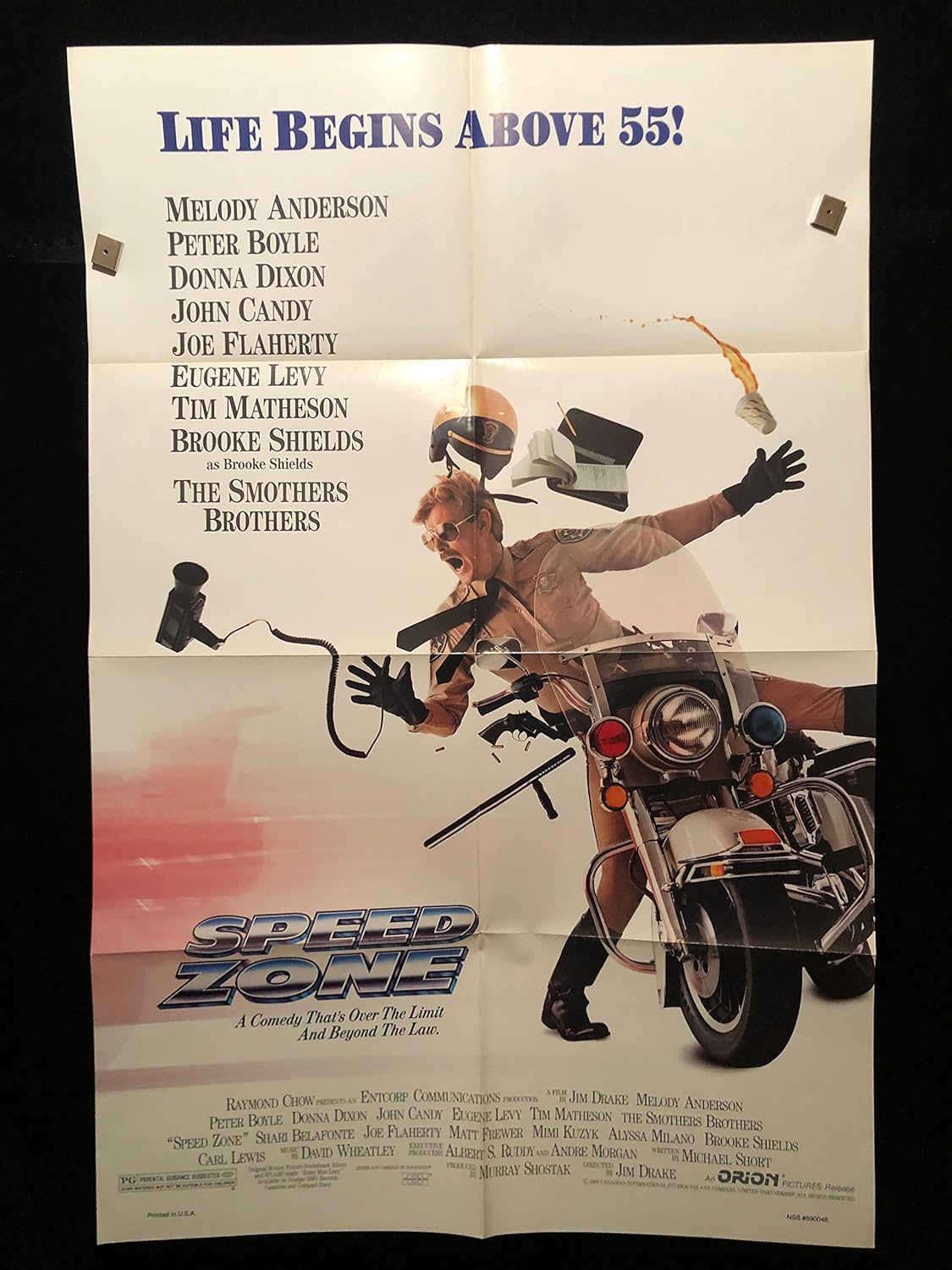 Speed Zone 1989 Original Vintage One Sheet Movie Poster, Comedy, Cop ...