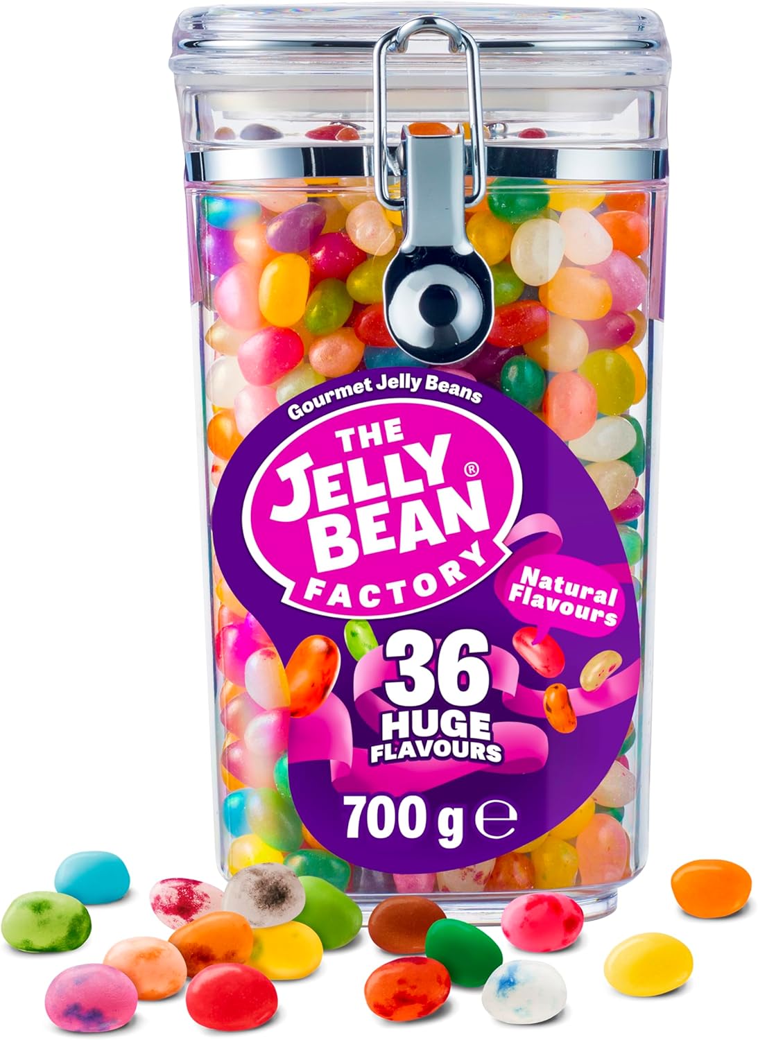 The Jelly Bean Factory, Jelly Beans Gift 700 g Jar of Sweets, Gluten ...