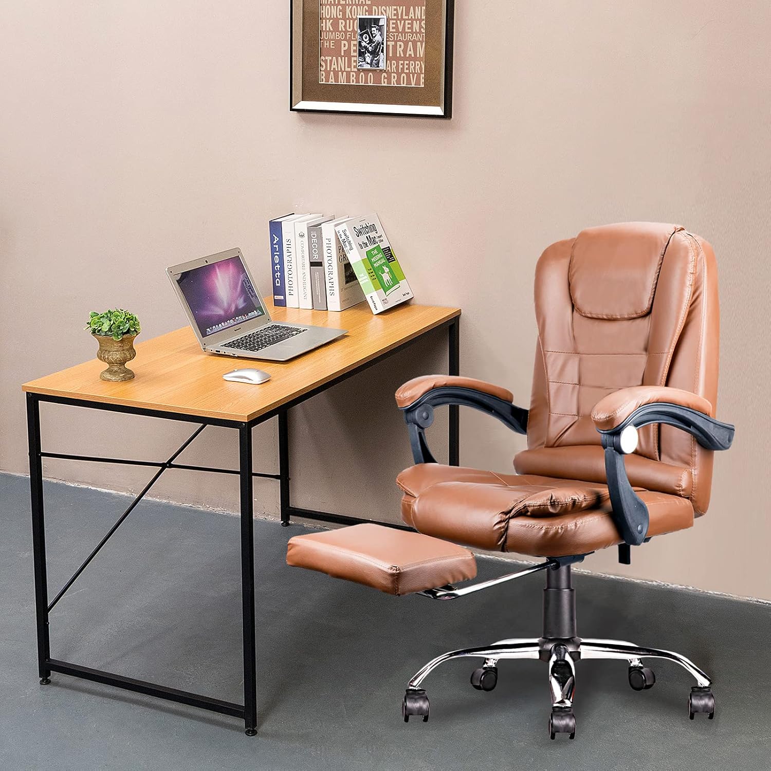 Amazon.com: Meilleure Qualité Home Office Desk and Chair Set, 47-Inch ...