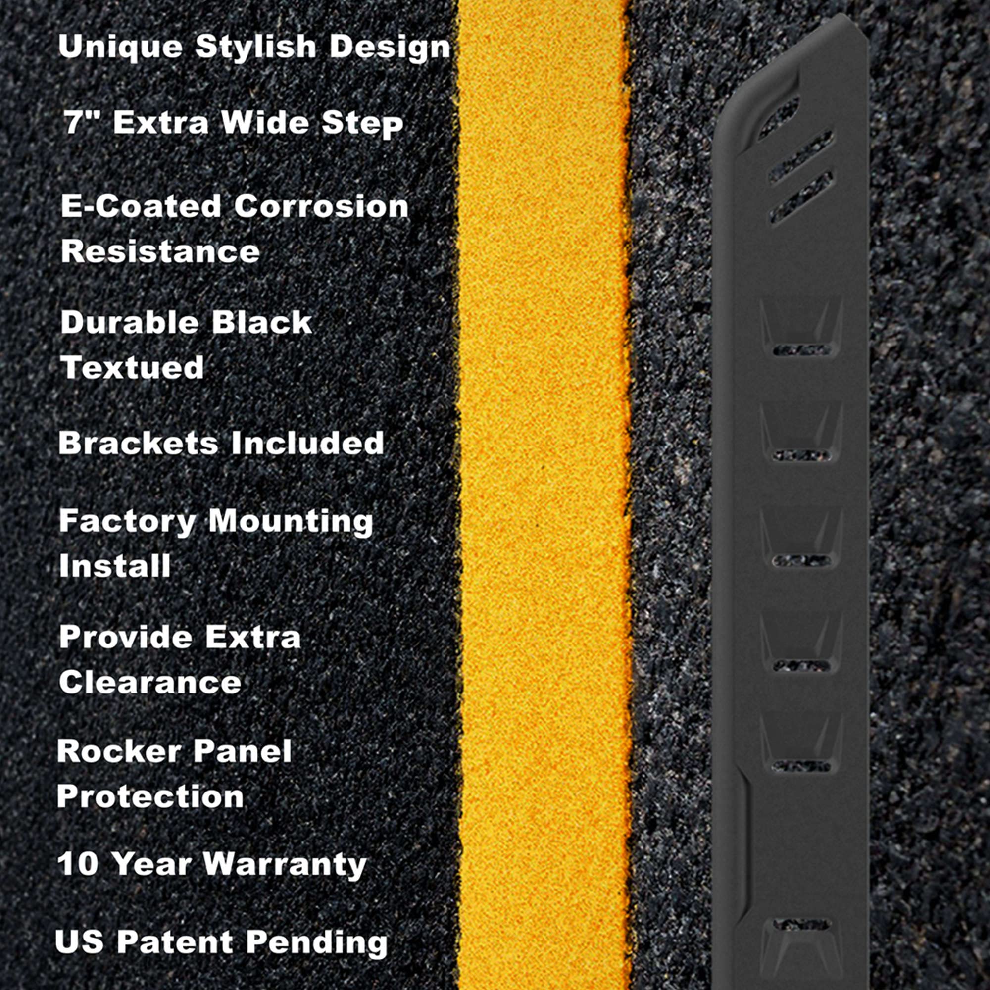 Snapklik.com : ONINE Tubular 7” Running Board Custom Fit 2021-2024 Ford ...
