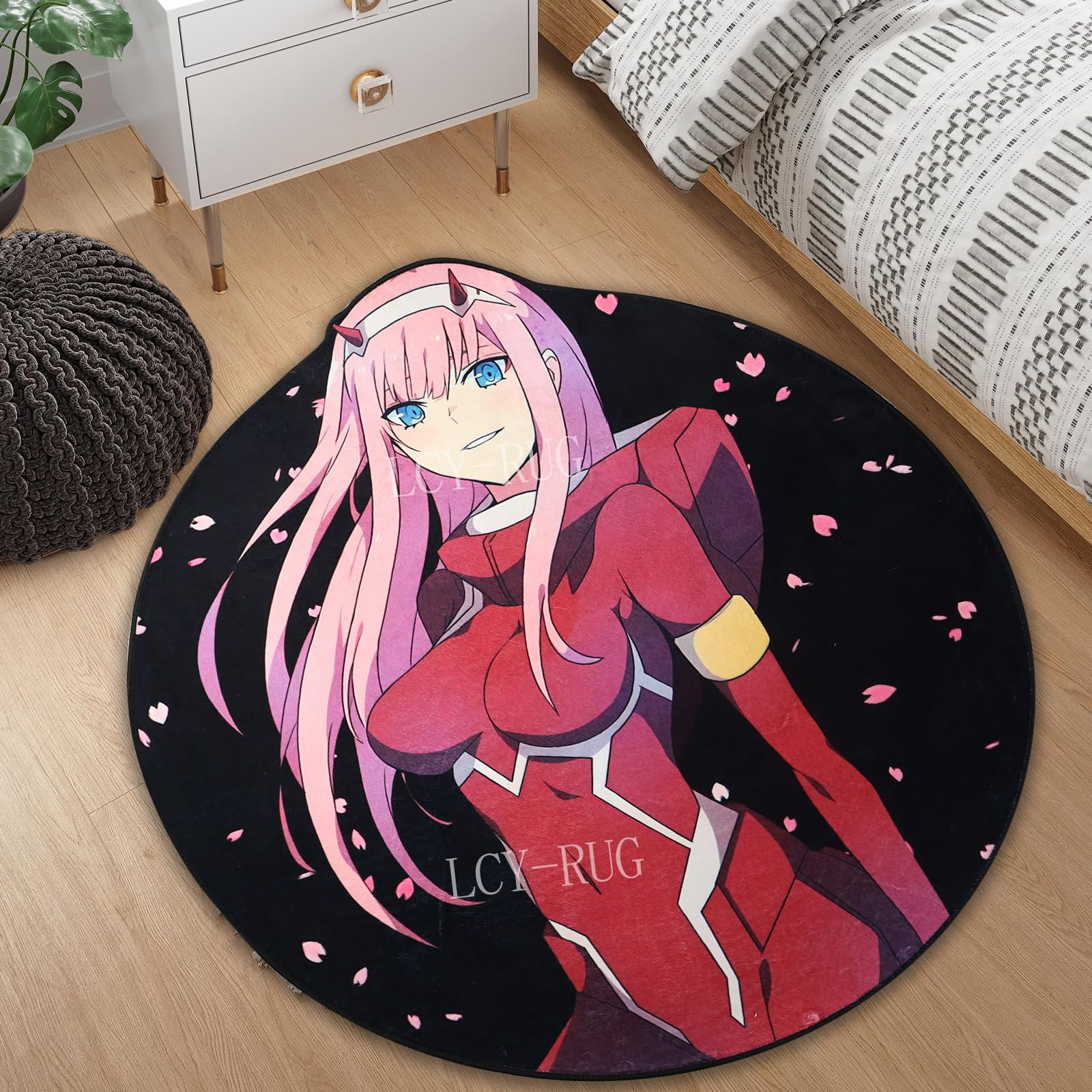 Amazon.com: generic Anime Rug Bedrooms Anime Area Round Shape Carpet ...