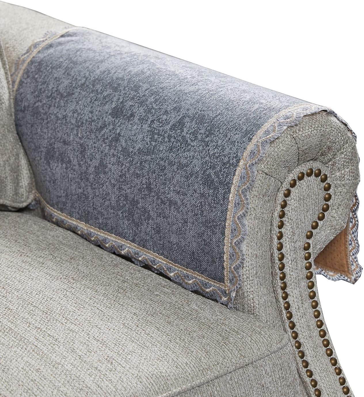 Amazon.com: MINJIATEX Couch arm Covers,Non-Slip lace Sofa arm Covers ...