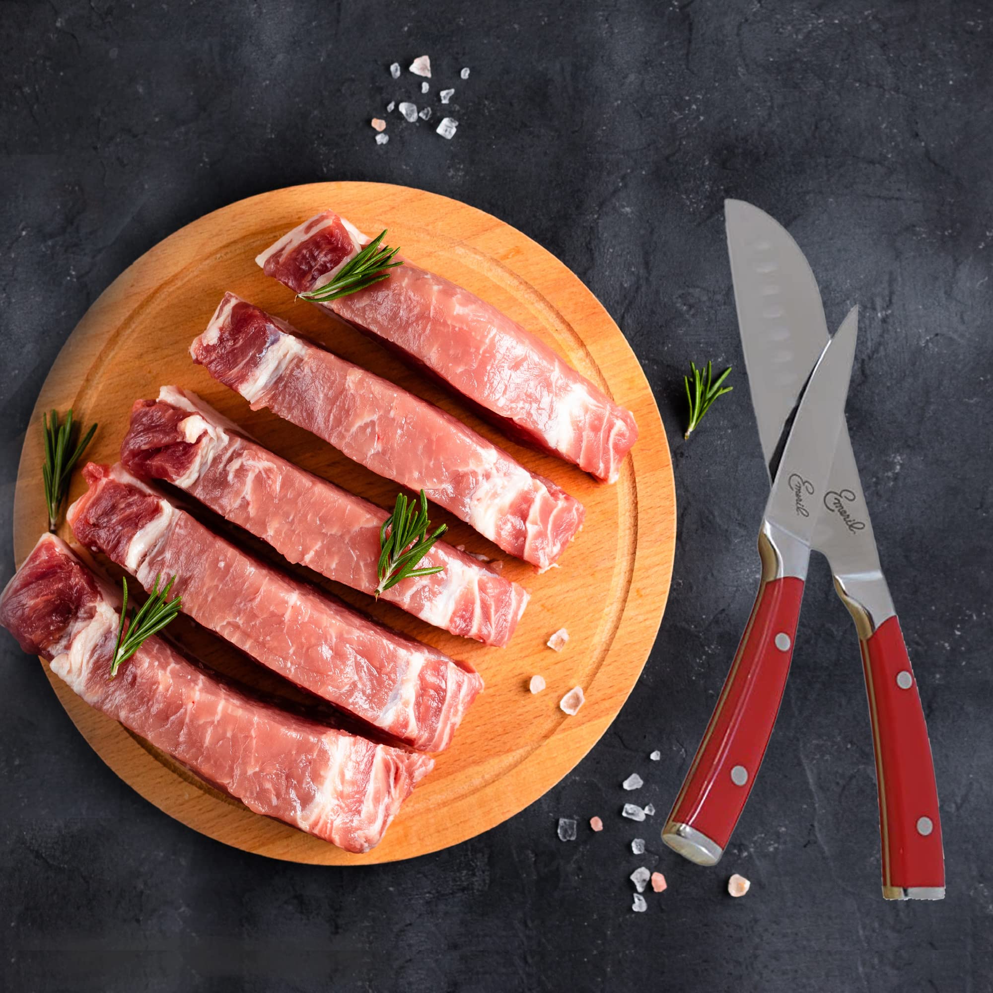 Snapklik.com : Emeril Lagasse Razor Sharp 2 Piece Chef Knife Set - 5 ...