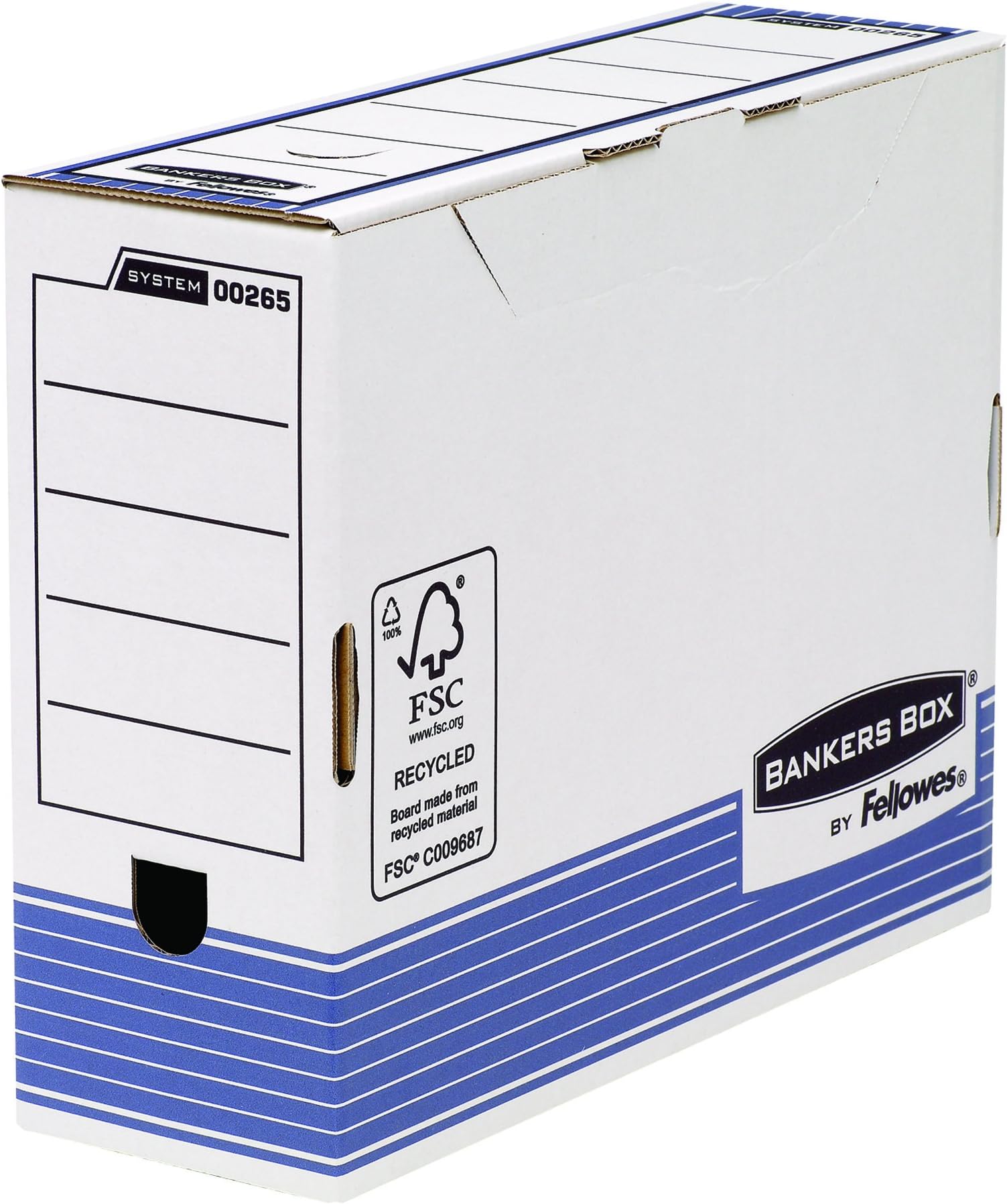 Bankers Box System A4 150mm Spine Transfer Files - Blue, 10 Count (Pack ...