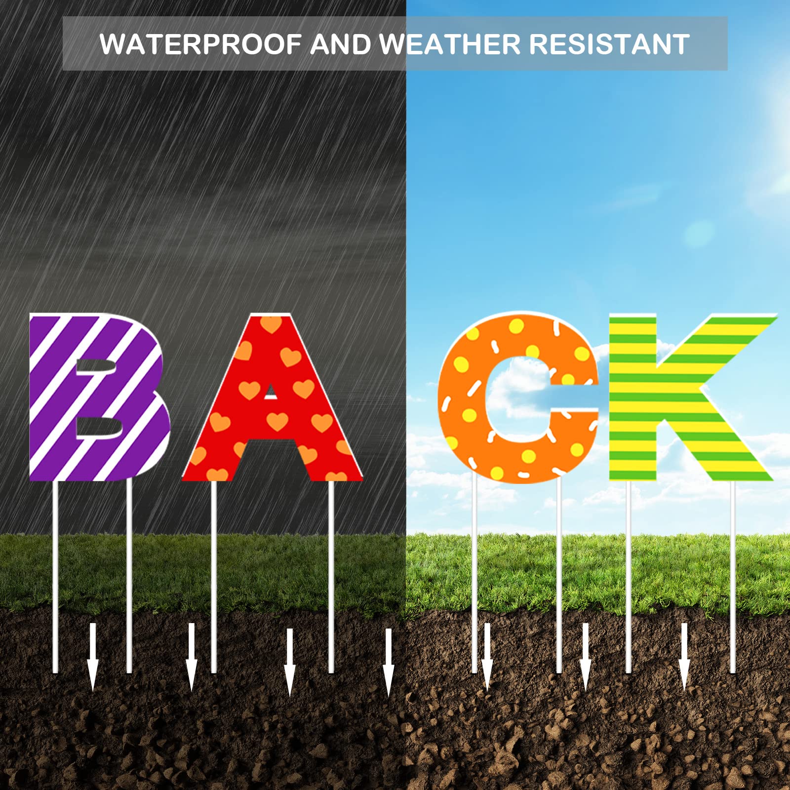 Snapklik.com : Yexiya 13 Pcs Welcome Back To School Yard Signs Lawn ...