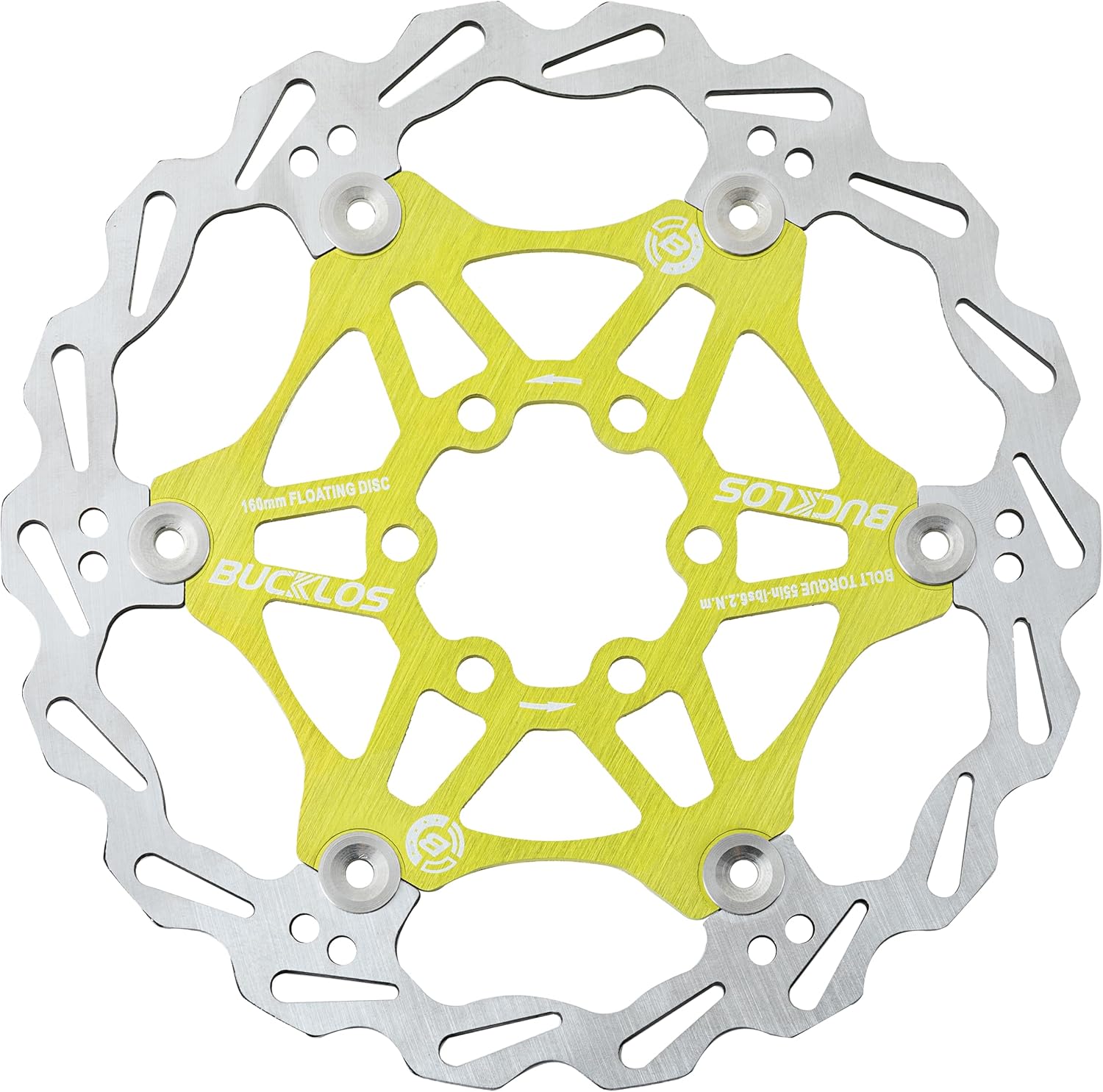 Amazon.com: BUCKLOS Bike Floating Disc Brake Rotor 160mm 180mm 203mm ...