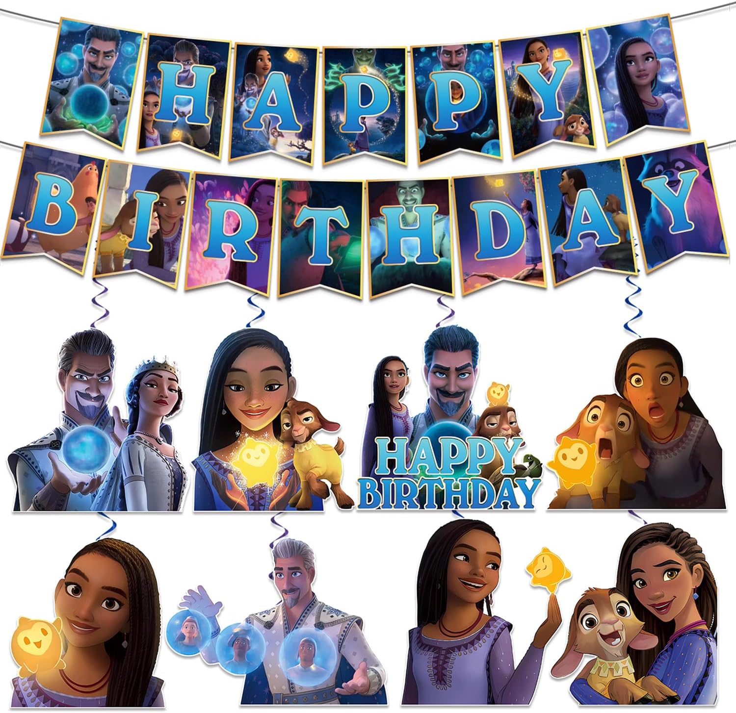 Amazon.com: Cartoon Birthday Party Supplies, Birthday Party Decorations ...